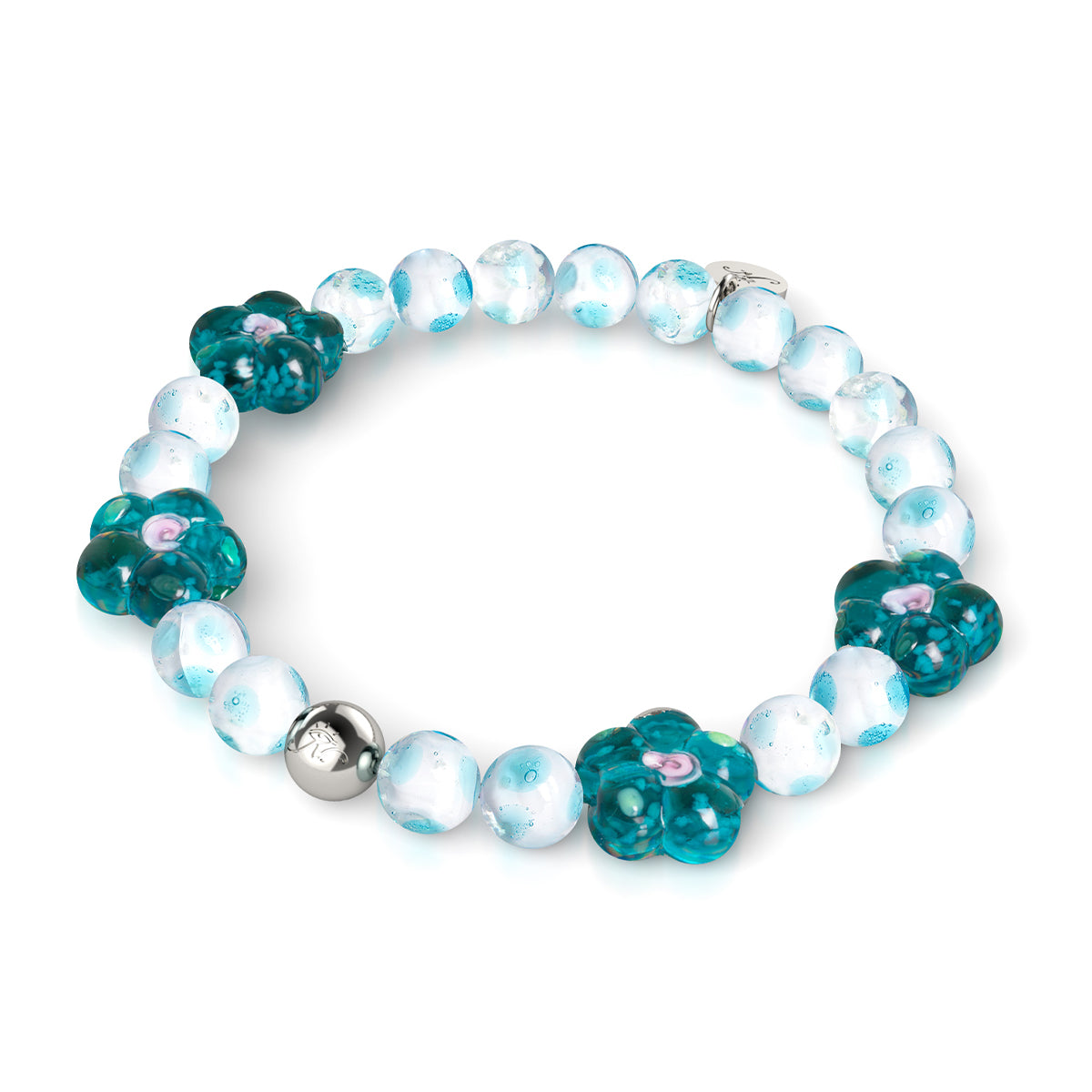 Lagoon Magnolias | Firefly Glass Flower Bracelet – NOGU United States