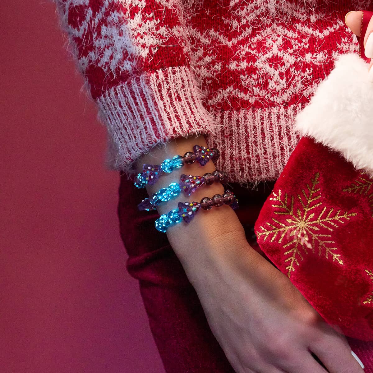 Purple Evergreen | Silver | Firefly Glass Bracelet– NOGU USA