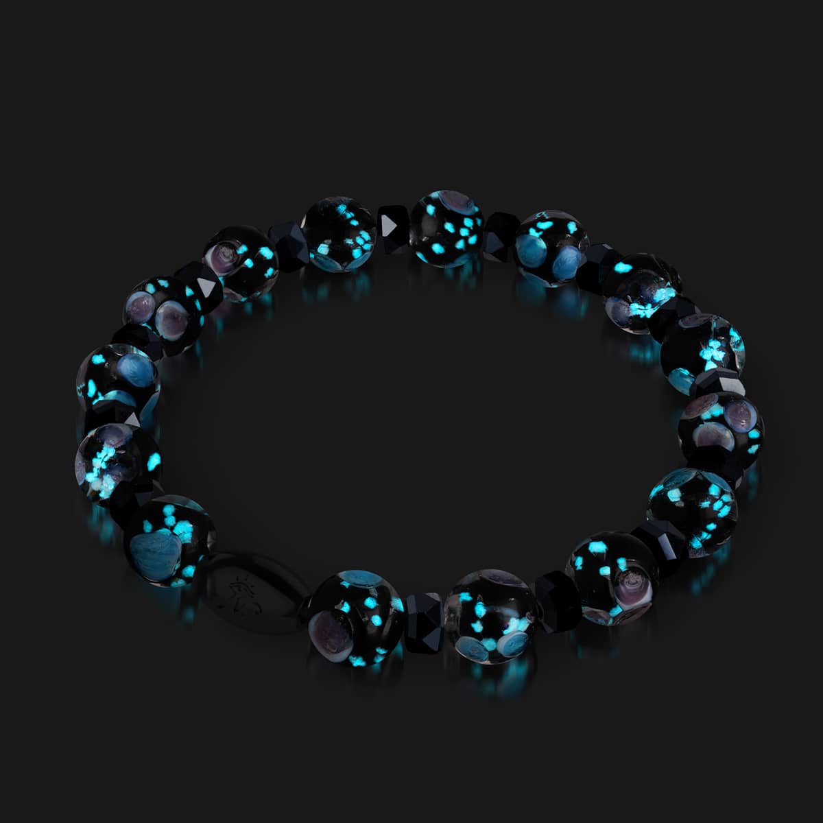 Black Orchid | .925 Sterling Silver | Firefly Glass Blossom Bracelet ...