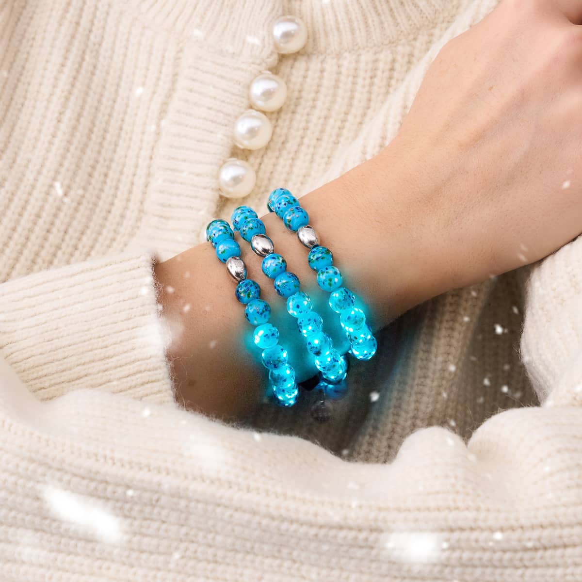 Blue Juniper | .925 Sterling Silver | Firefly Glass Bracelet – NOGU ...