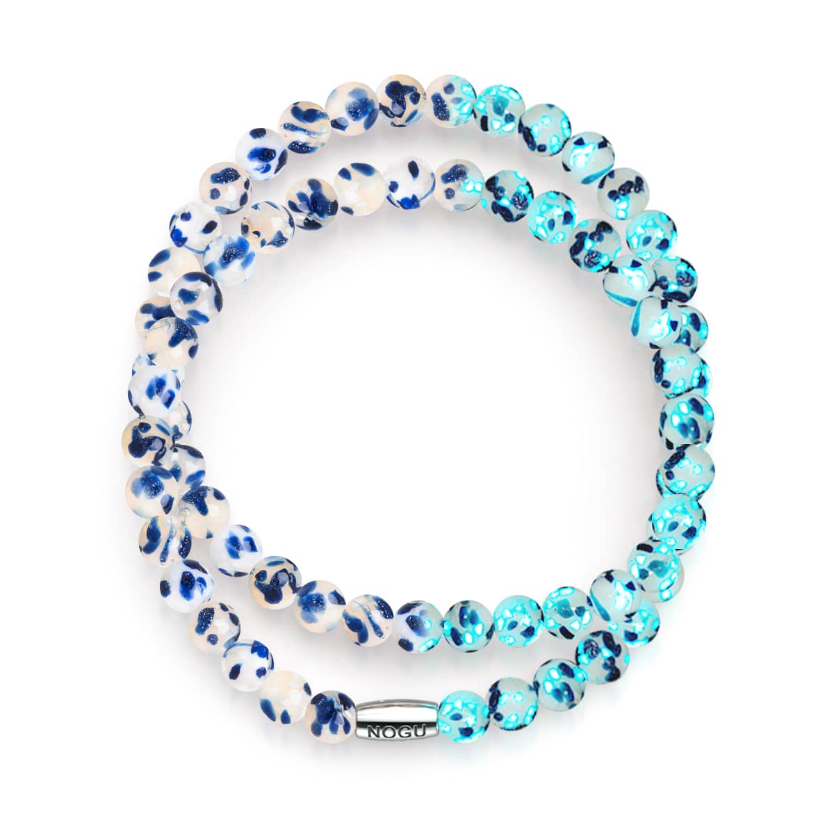 Blue Willow | .925 Sterling Silver | Firefly Glass Wrap– NOGU USA