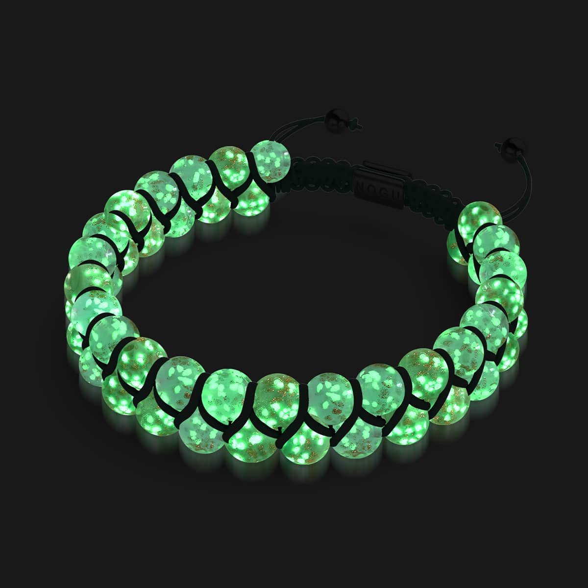 Firefly Meadow | Succulent x Kiwi | Double Firefly Glass Bracelet– NOGU USA