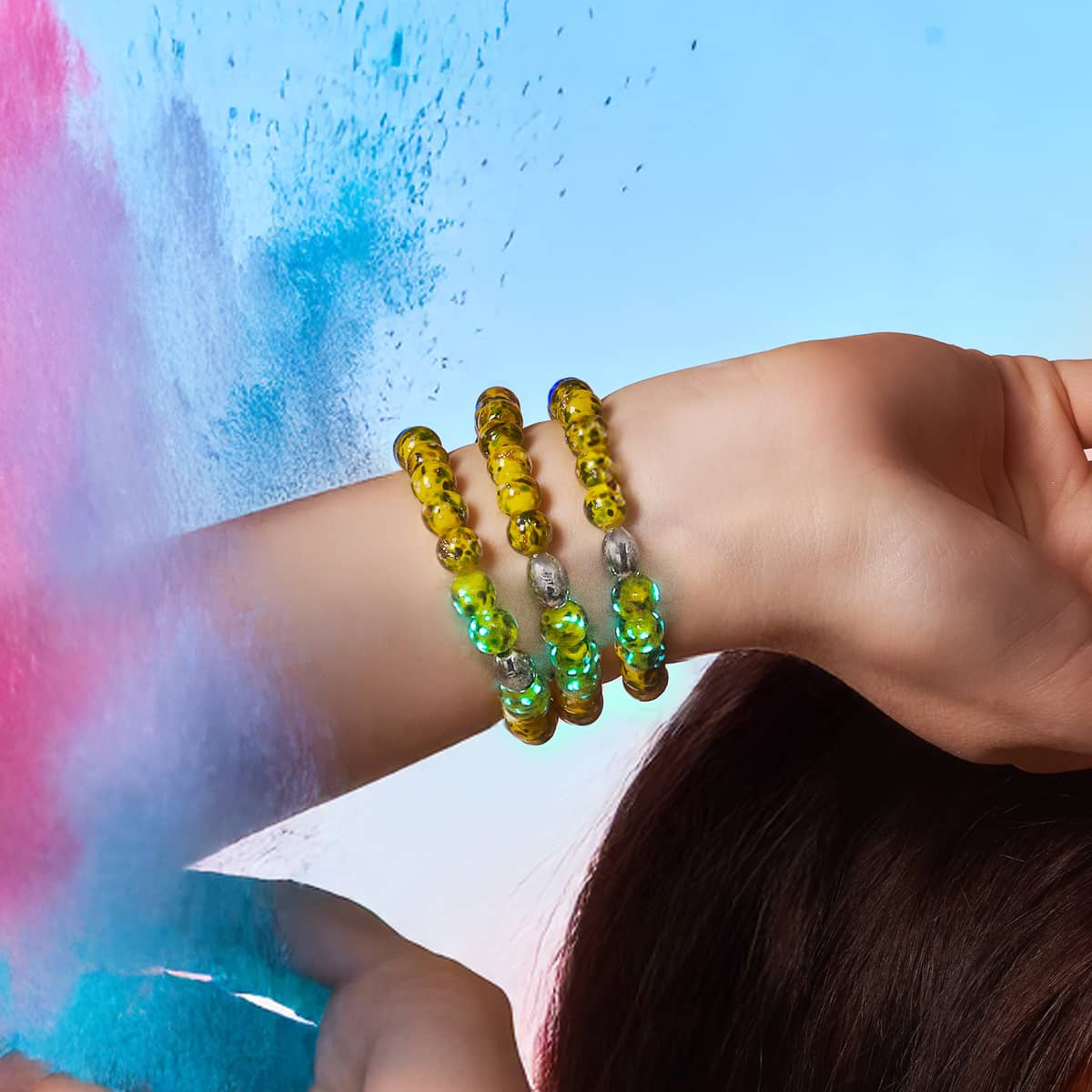 Lemon Grove | .925 Sterling Silver | Firefly Glass Bracelet – NOGU ...