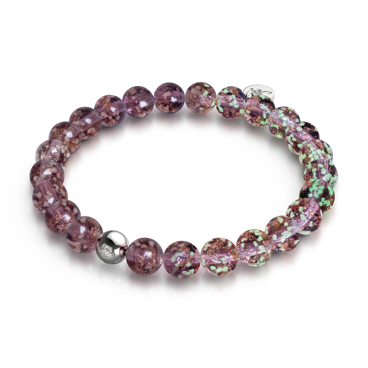 Merlot | .925 Sterling Silver | Firefly Glass Bracelet – NOGU United States