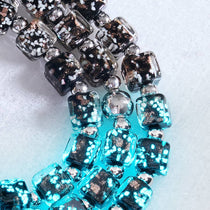 Obsidian | Silver | Firefly Glass Pebble Bracelet – NOGU United States