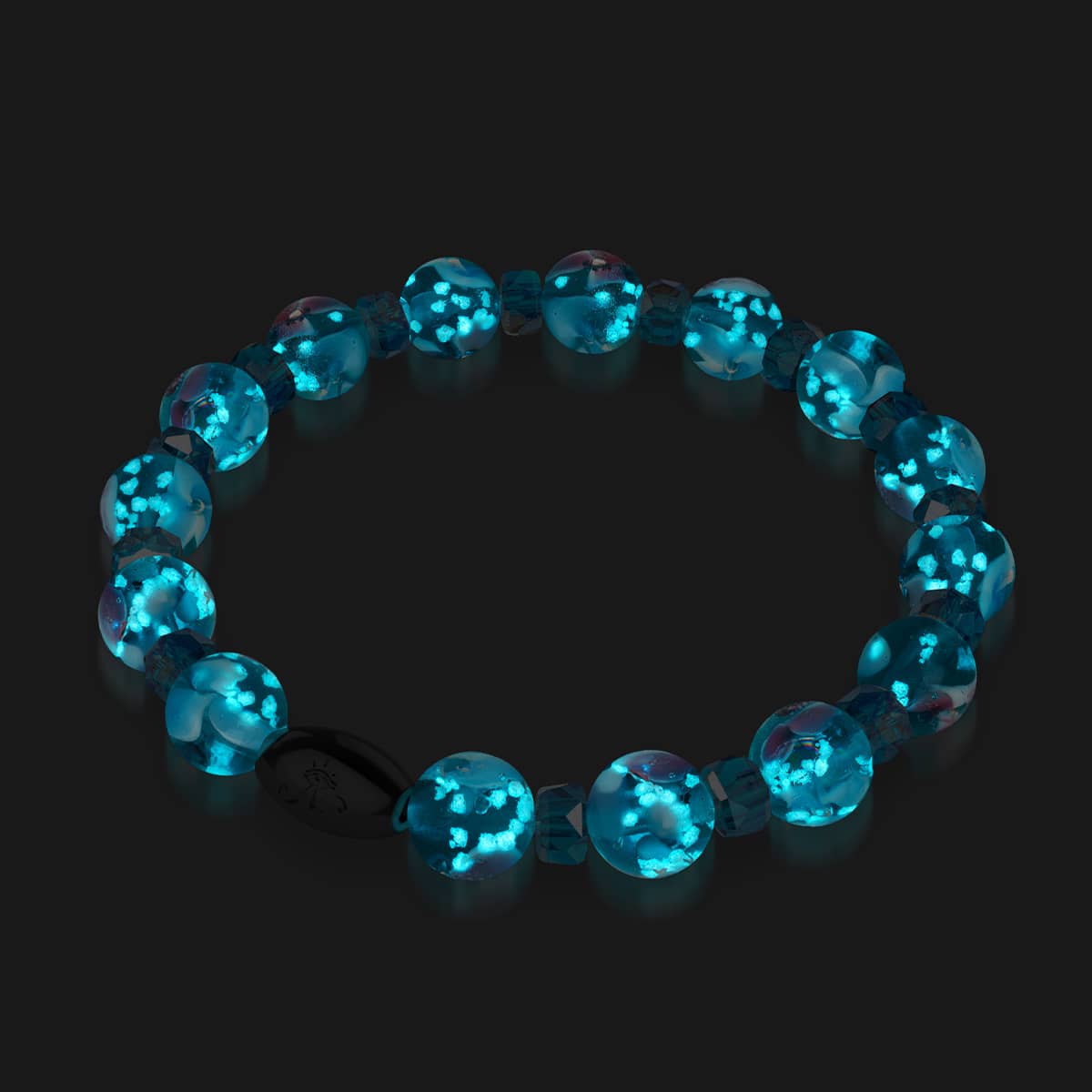 Teal Orchid | .925 Sterling Silver | Firefly Glass Blossom Bracelet ...