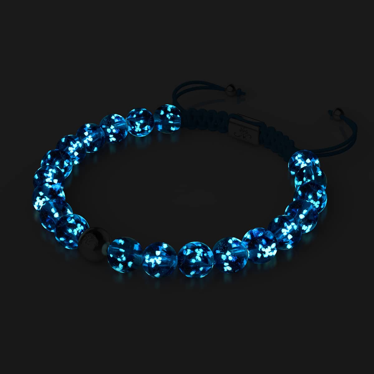 Topaz Flame | Silver | Firefly Glass Macrame Bracelet – NOGU United States