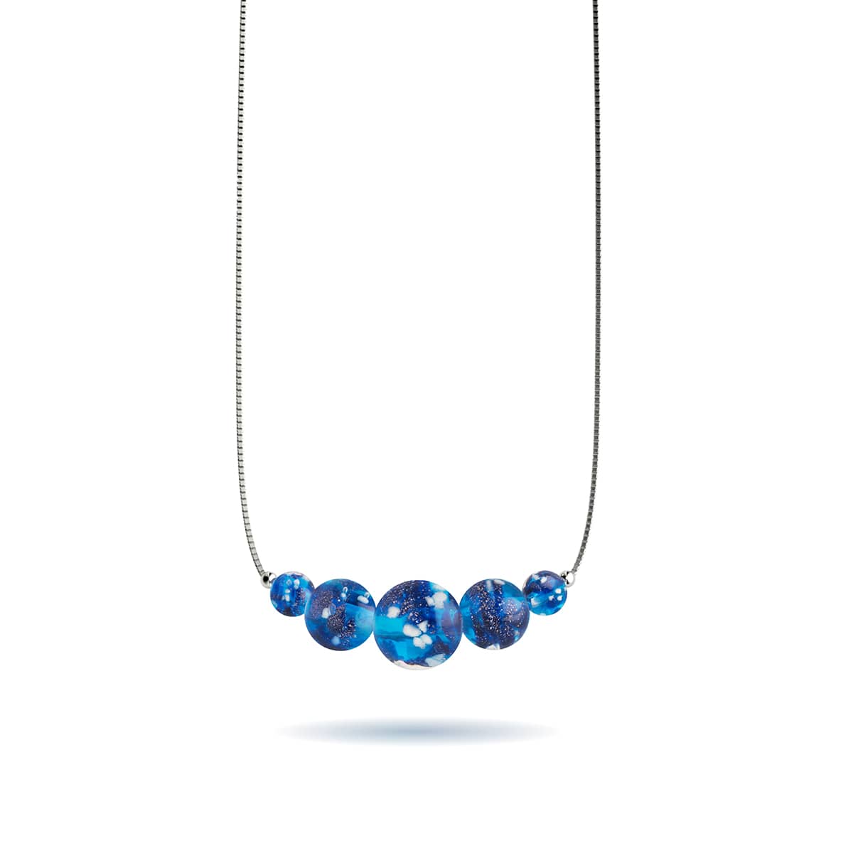 Topaz Flame | .925 Sterling Silver | Firefly Glass Infinity Clasp Neck ...