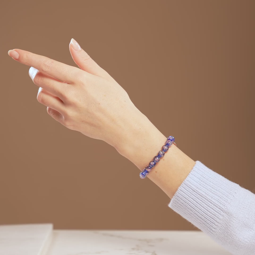 Topaz Garden | .925 Sterling Silver | Firefly Glass Garden Bracelet ...