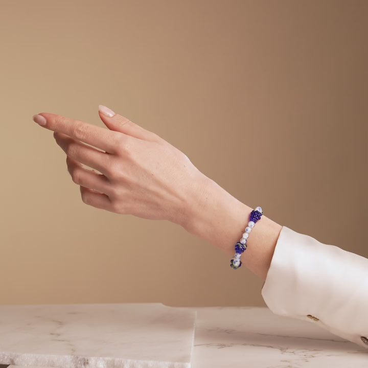 Very Berry | .925 Sterling Silver | Firefly Glass Berry Bracelet– NOGU USA