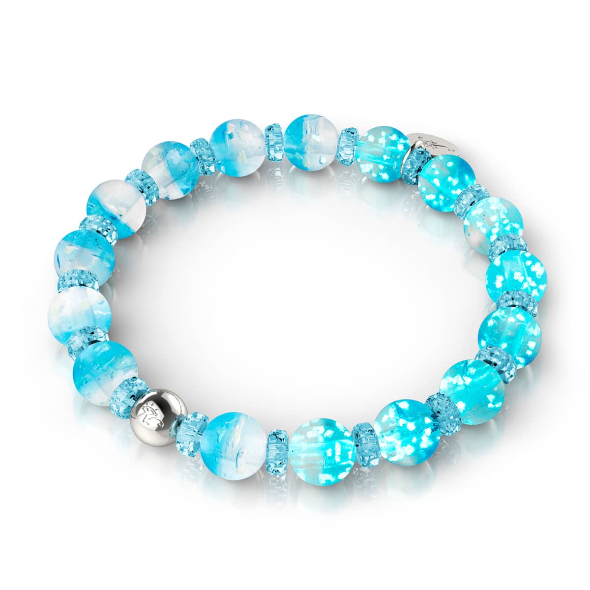 Aquamarine Ice | Firefly Glass Snow Globe Bracelet – NOGU.studio