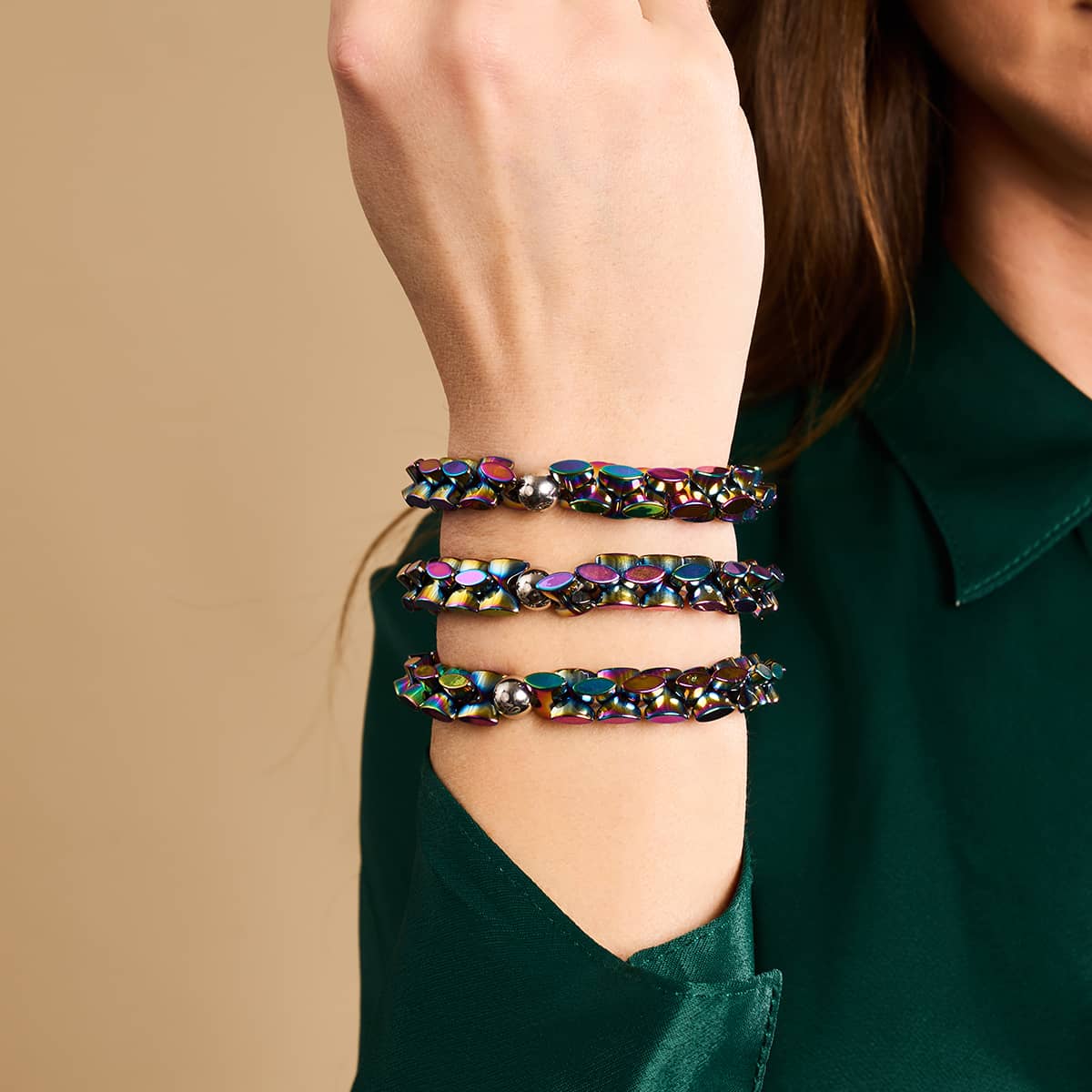 Midnight Rainbow | Monroe Links | Hourglass Bracelet– NOGU USA