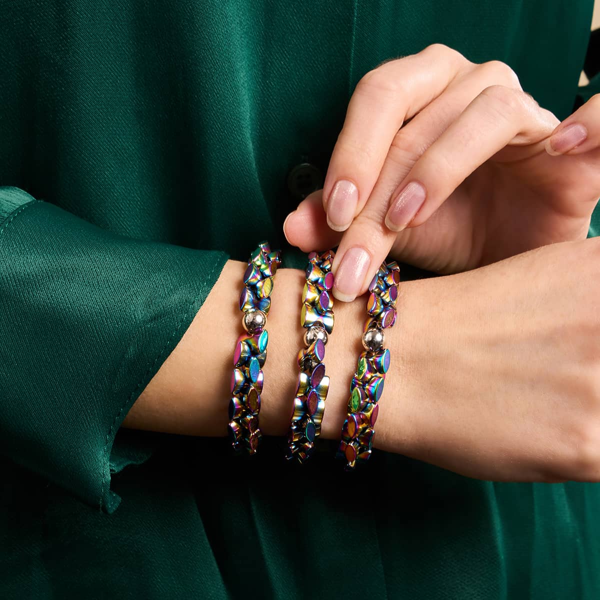 Midnight Rainbow | Monroe Links | Hourglass Bracelet – NOGU United States