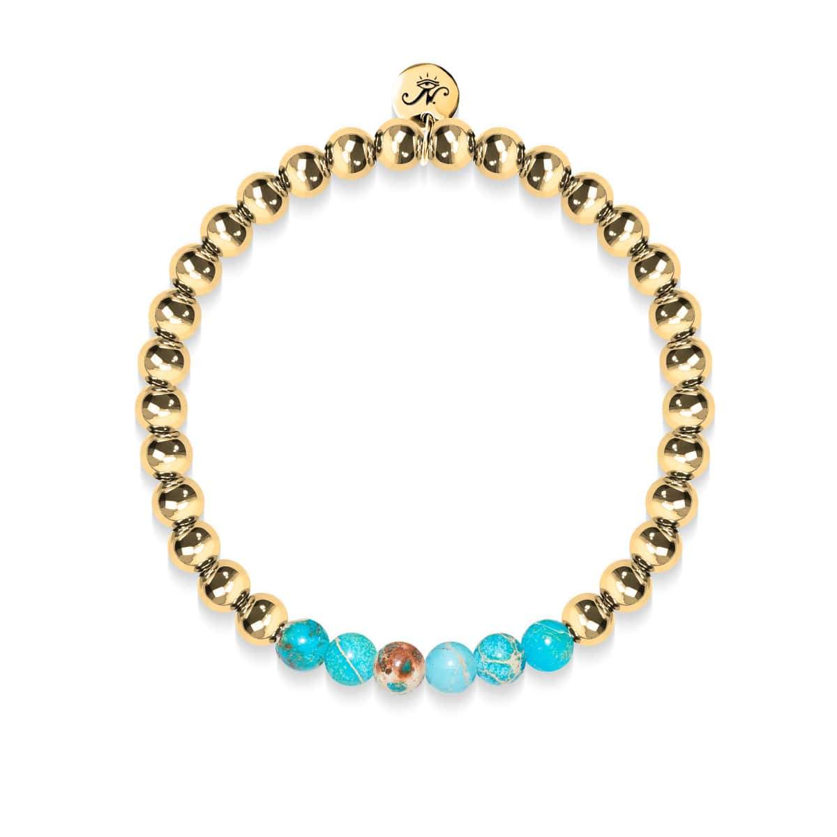 Awe | 18k Gold | Ocean Emperor Gemstone | Expression Bracelet – NOGU ...
