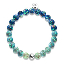 Blue Ombre | .925 Sterling Silver | Firefly Glass Bracelet – NOGU ...
