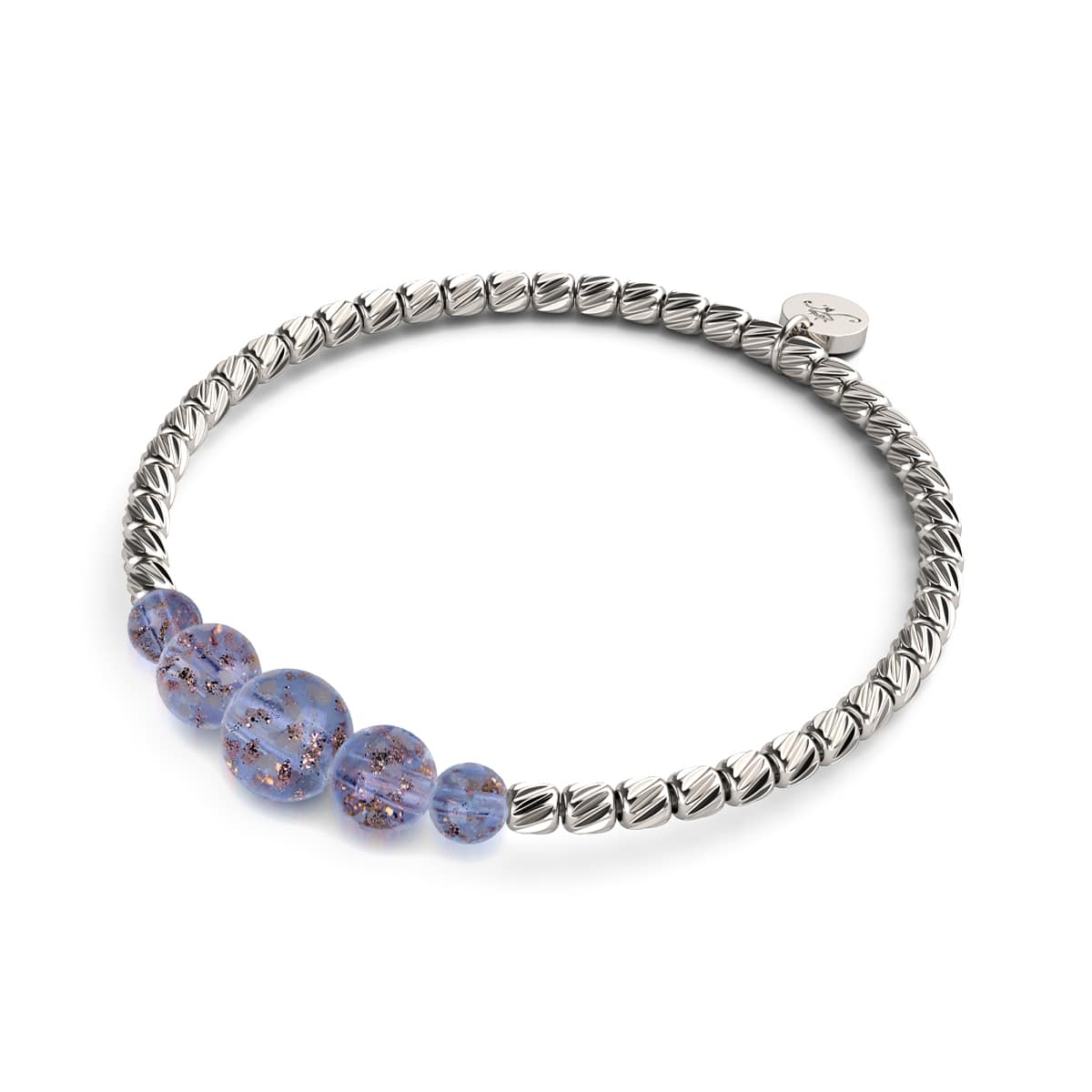 Indigo | Silver | Firefly Glass Cascade Bracelet – NOGU United States
