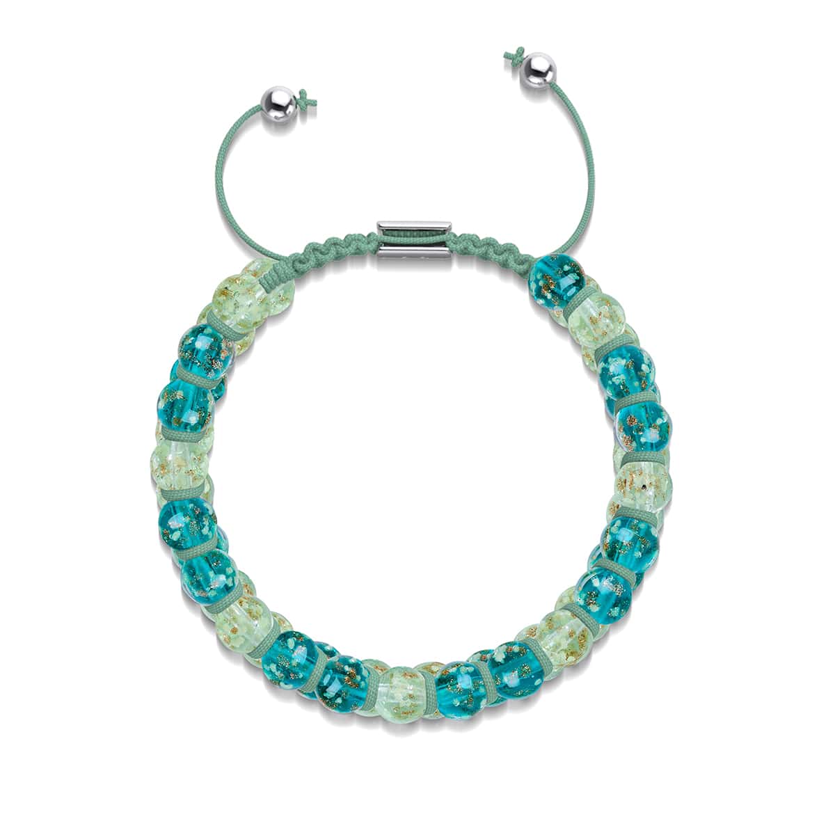 Ocean Spray | Teal x Evergreen | Double Firefly Glass Bracelet – NOGU ...