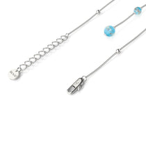 Cerulean | Silver | Firefly Glass Cascade Double Pendant – NOGU.studio