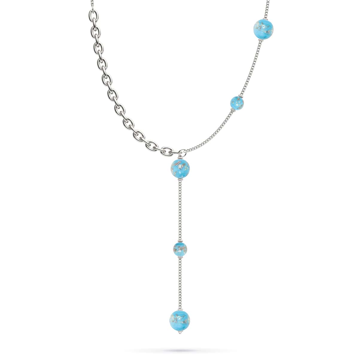 Cerulean | Silver | Firefly Glass Cascade Double Pendant – NOGU United ...