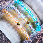 Champagne Supernova | Gold | Galaxy Glass Macrame Bead Bracelet – NOGU ...