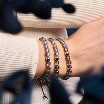 Milky Way | Silver | Galaxy Glass Macrame Bead Bracelet – NOGU United ...