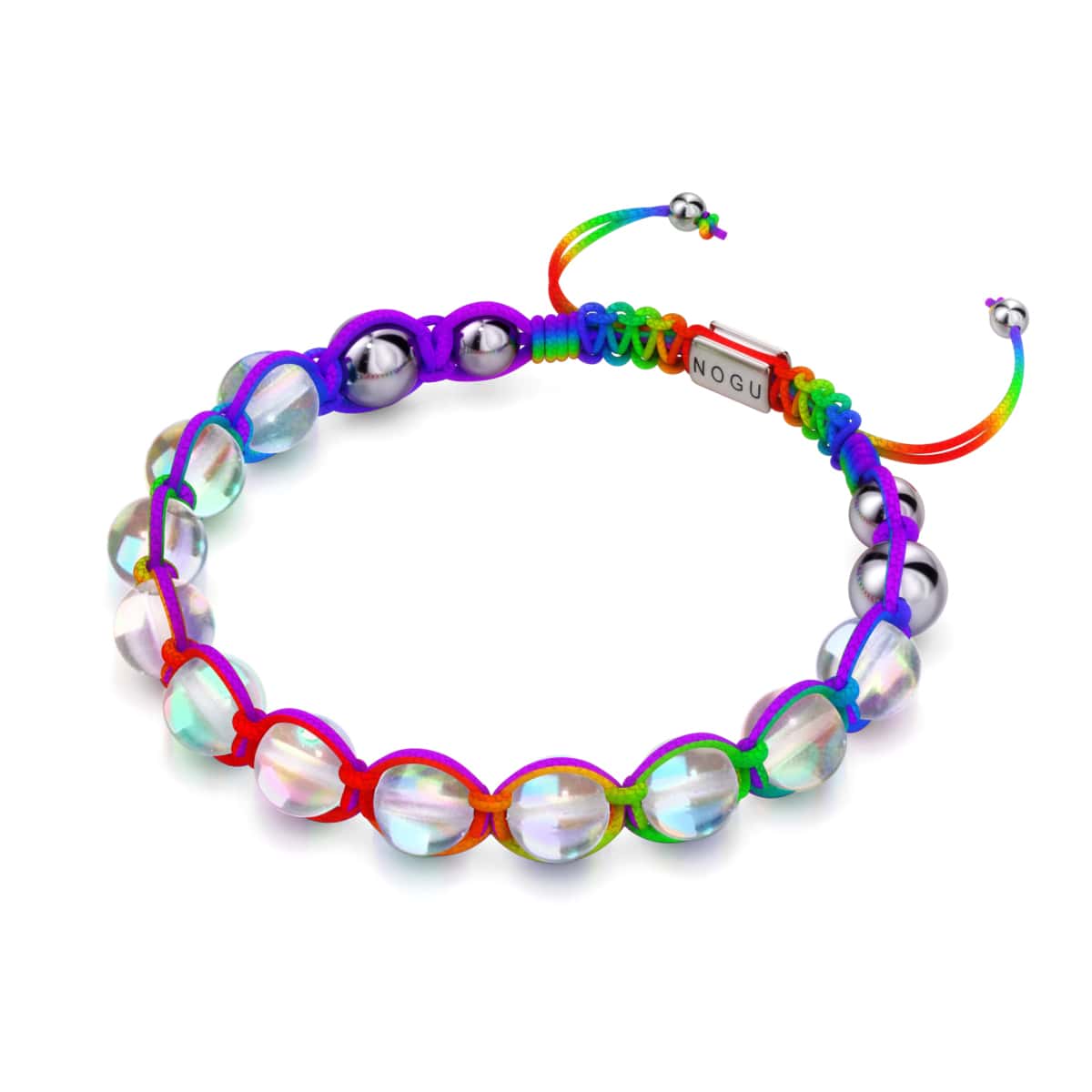 Neon Spectrum | Rainbow Supernova | Silver | Galaxy Glass Charmballa B ...