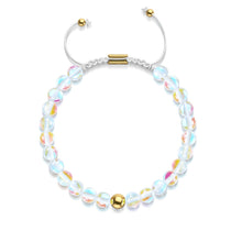 Rainbow Supernova | Gold | Galaxy Glass Macrame Bead Bracelet – NOGU.studio