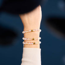 Rainbow Supernova | Gold | Galaxy Glass Macrame Bead Bracelet – NOGU.studio