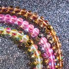 Terra | Gold | Galaxy Glass Macrame Bead Bracelet – NOGU.studio