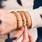 Terra | Gold | Galaxy Glass Macrame Bead Bracelet – NOGU.studio