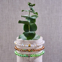 Terra | Gold | Galaxy Glass Macrame Bead Bracelet – NOGU.studio