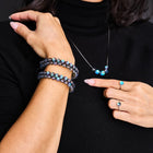 Milky Way | .925 Sterling Silver | Galaxy Glass Infinity Clasp Necklac ...