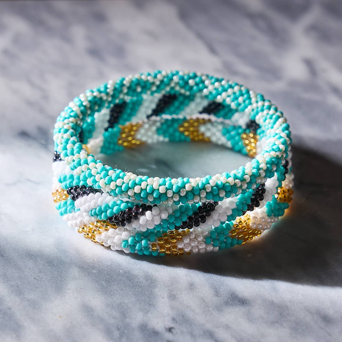 Tidal Wave | Himalayan Glass Bead Bracelet – NOGU United States