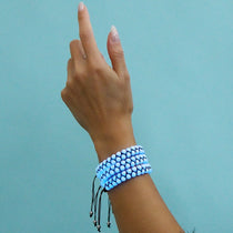 Azure | Lumos Ceramic | Vitality Macrame Bracelet – NOGU.studio