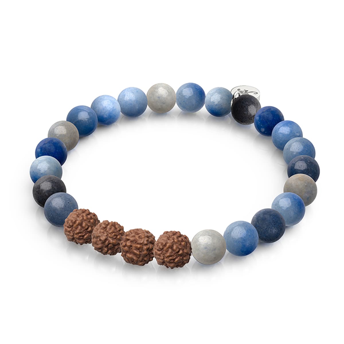 Elemental Energy | Blue Aventurine x Rudraksha | Mala Bracelet – NOGU ...