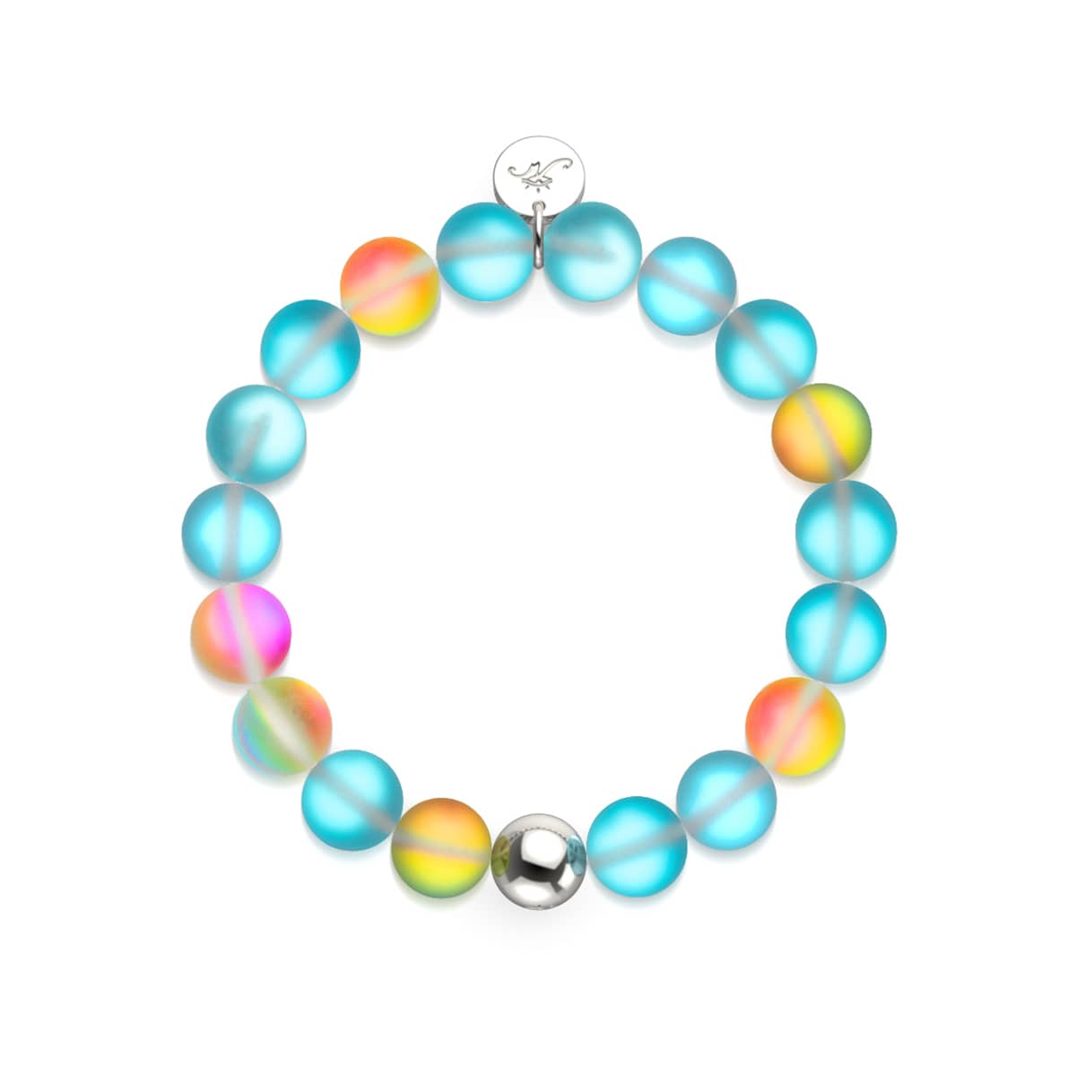 Blue Lemonade | Silver | Mermaid Glass Statement Bracelet – NOGU United ...