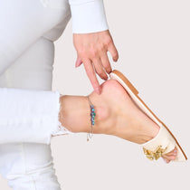 Grey | .925 Sterling Silver | Mermaid Glass Infinity Clasp Necklace ...