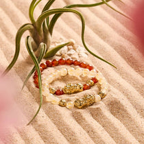 Pixiu Feng Shui Bracelet | GOLD Element | White Agate x 18k Gold – NOGU ...