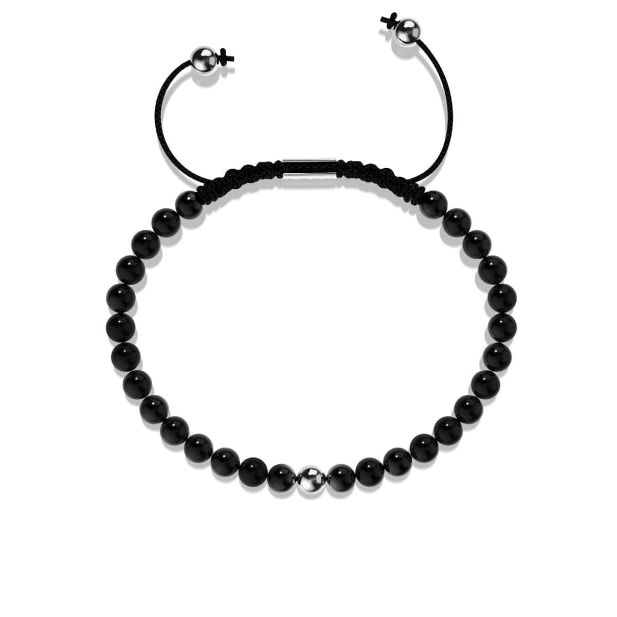 Onyx | .925 Sterling Silver | Focus Gemstone Macrame Bracelet – NOGU ...