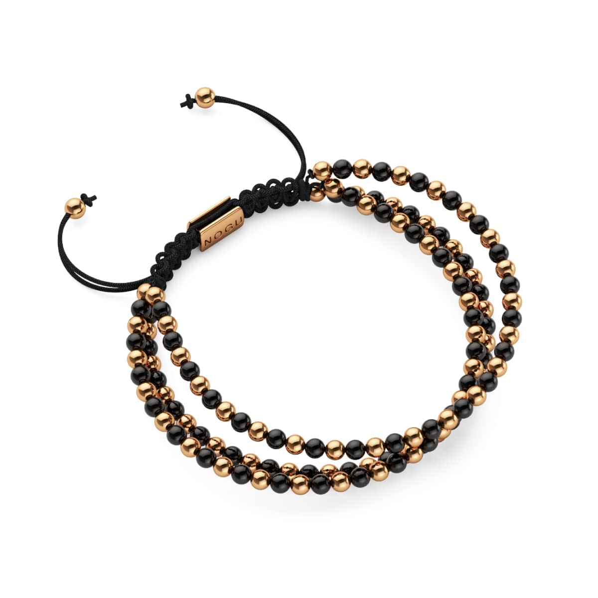 Trinity | Rose Gold x Gunmetal | Triple Strand Bracelet– NOGU USA