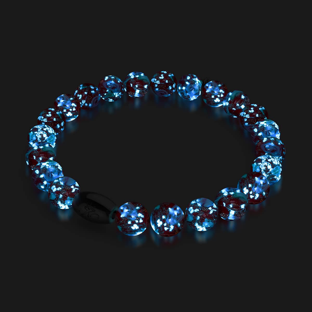 Blue Carmine | .925 Sterling Silver | Firefly Glass Garden Bracelet ...