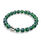 Blue Shamrock | .925 Sterling Silver | Firefly Glass Bracelet – NOGU.studio