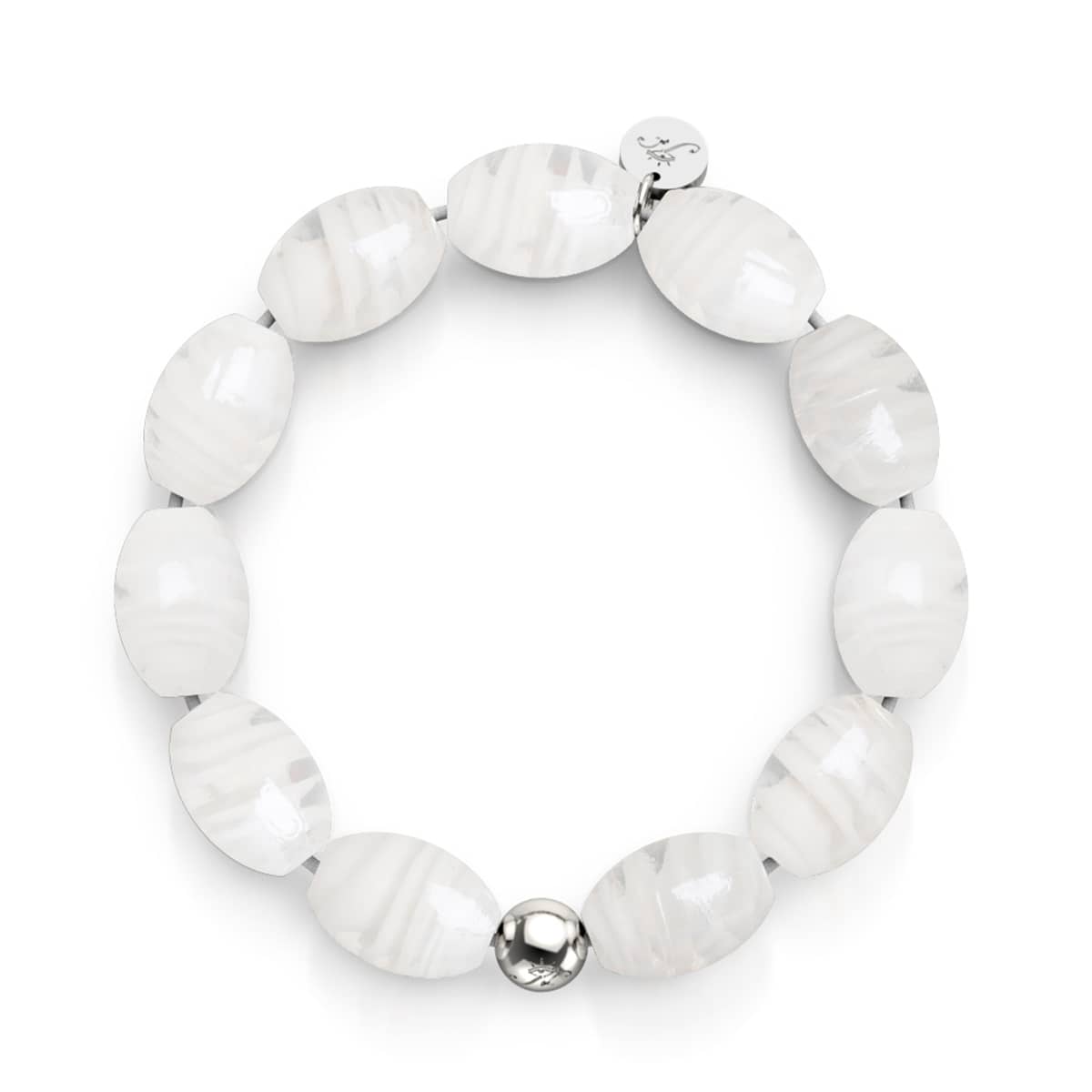 Powder Snow | Tempest Glass Bracelet – NOGU United States